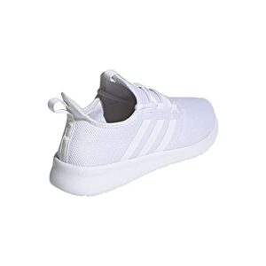 adidas womens Cloudfoam Pure 2.0 Running Shoes, White/White/Grey, 9 US