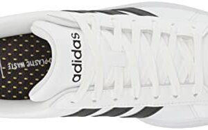 adidas Women's Grand Court 2.0 Tennis Shoe, FTWR White/Core Black/Core Black, 8.5