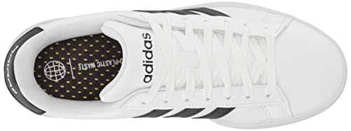 adidas Women's Grand Court 2.0 Tennis Shoe, FTWR White/Core Black/Core Black, 8.5