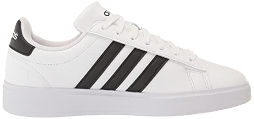 adidas Women's Grand Court 2.0 Tennis Shoe, FTWR White/Core Black/Core Black, 8.5