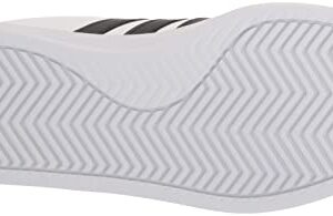 adidas Women's Grand Court 2.0 Tennis Shoe, FTWR White/Core Black/Core Black, 8.5