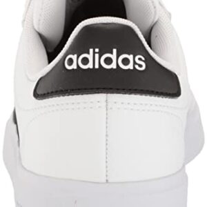 adidas Women's Grand Court 2.0 Tennis Shoe, FTWR White/Core Black/Core Black, 8.5