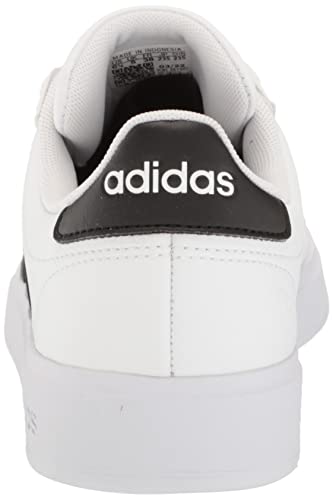 adidas Women's Grand Court 2.0 Tennis Shoe, FTWR White/Core Black/Core Black, 8.5