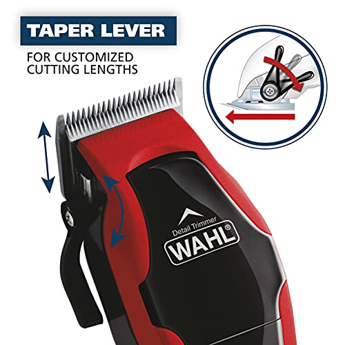 Wahl Clipper Clip 'n Trim 2 In 1 Hair Cutting Corded Clipper/Trimmer Kit with Self Sharpening Blades - Model 79900-1501P