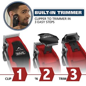 Wahl Clipper Clip 'n Trim 2 In 1 Hair Cutting Corded Clipper/Trimmer Kit with Self Sharpening Blades - Model 79900-1501P