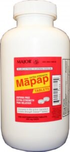 extra strength mapap (generic extra strength tylenol) 1000 tablets (500mg)