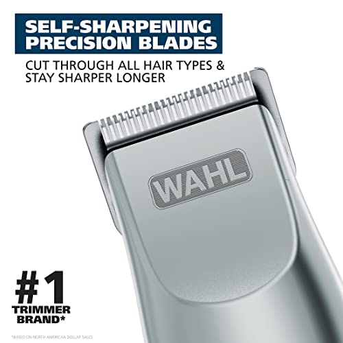 Wahl Groomsman Battery Operated Beard Trimming kit for Beard and Mustache Trimming and Light Detailing and Body Grooming – Model 9906-717V