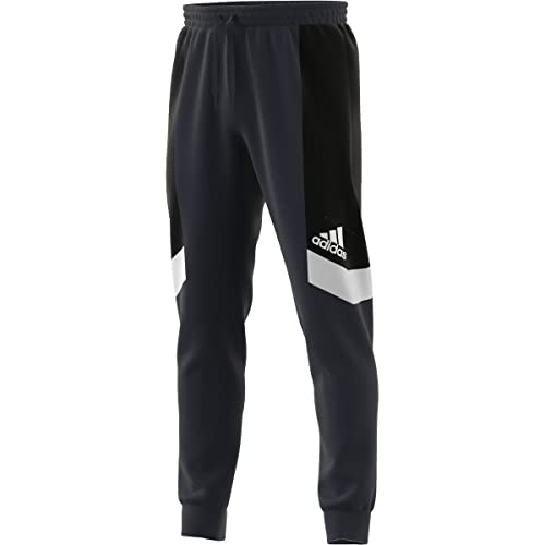 adidas Men's Essentials Colorblock Pants, Ink/Black, Medium