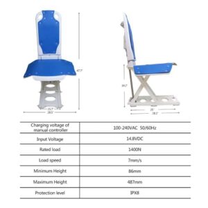 MAIDeSITe Electric Chair Lift | Get Up from Floor | Floor Lift | Can be Raised to 20” Help You Stand Up Again | Weight Limit 300 LBS | Item Weight 30 LBS