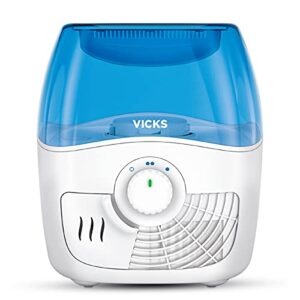 vicks filtered cool mist humidifier, medium room, 1.1 gallon tank – humidifier for baby and kids rooms, bedrooms and more, works with vicks vapopads