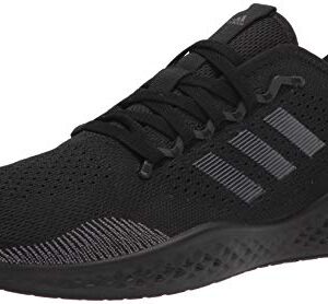 adidas Men's Fluidflow 2.0 Trail Running Shoe, Black/Grey/Black, 11