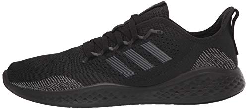 adidas Men's Fluidflow 2.0 Trail Running Shoe, Black/Grey/Black, 11