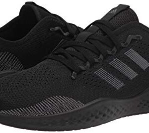 adidas Men's Fluidflow 2.0 Trail Running Shoe, Black/Grey/Black, 11