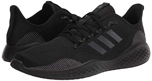 adidas Men's Fluidflow 2.0 Trail Running Shoe, Black/Grey/Black, 11