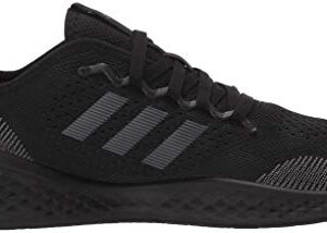 adidas Men's Fluidflow 2.0 Trail Running Shoe, Black/Grey/Black, 11