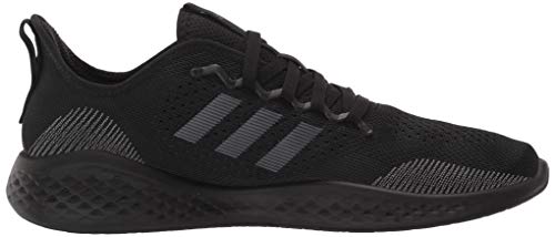 adidas Men's Fluidflow 2.0 Trail Running Shoe, Black/Grey/Black, 11