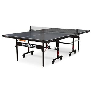 head summit usa indoor table tennis table, competition grade net, 10 minute easy set up – ping pong table with playback mode