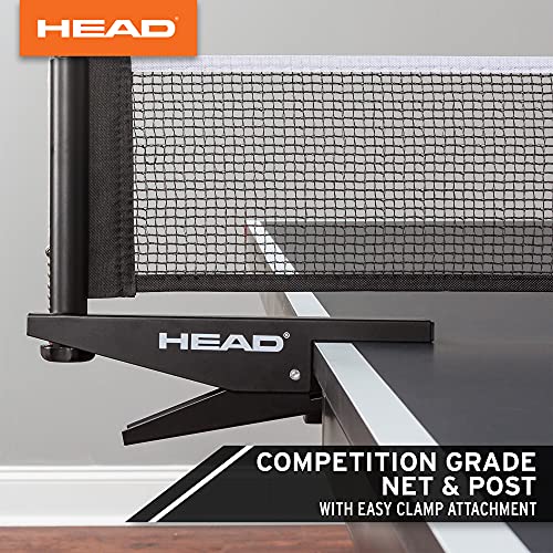 HEAD Summit USA Indoor Table Tennis Table, Competition Grade Net, 10 Minute Easy Set Up – Ping Pong Table with Playback Mode