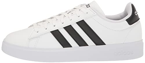 adidas Men's Grand Court 2.0 Tennis Shoe, FTWR White/Core Black/FTWR White, 12