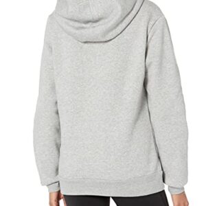 adidas Women's Girls on The Run Graphic Hoodie, Medium Grey Heather, Large