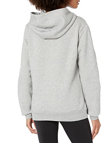 adidas Women's Girls on The Run Graphic Hoodie, Medium Grey Heather, Large