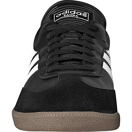 adidas Men's Samba Classic Soccer Shoe,Black/Running White,10.5 M US