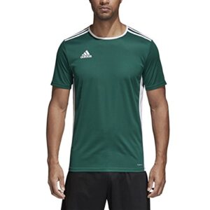 adidas men’s entrada 18 jersey, collegiate green, large