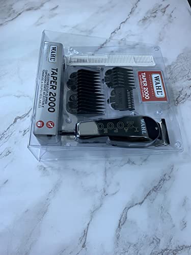 Wahl Professional Taper 2000 Adjustable Cut Clipper #8472-700 – Assorted Color Blade Attachments