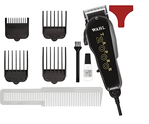 Wahl Professional Taper 2000 Adjustable Cut Clipper #8472-700 – Assorted Color Blade Attachments