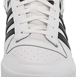 adidas Originals Men's Forum Low Sneaker, White/White/Black, 10.5