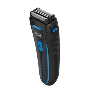 wahl groomsman electric shaver rechargeable wet/dry waterproof electric razor for cordless men’s shaving & grooming – lithium ion with long run time & quick charge – model 7063