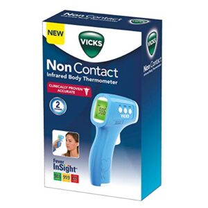 Vicks Non-Contact Infrared Thermometer for Forehead, Food and Bath – Touchless Thermometer for Adults, Babies, Toddlers and Kids – Fast, Reliable, and Clinically Proven Accuracy