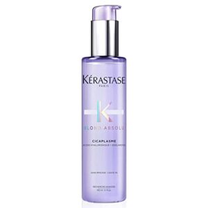 kerastase blond absolu cicaplasme heat protecting hair serum | for lightened, highlighted and grey hair | fortifies and nourishes | with hyaluronic acid | 5.1 fl oz