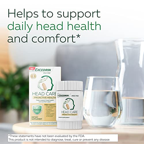 Head Care Proactive Health From Excedrin Dietary Supplement to Support Head Health and Comfort Daily - 110 Count