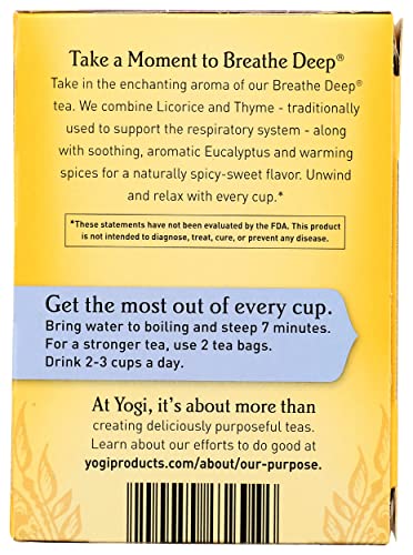 Yogi Tea, Breathe Deep, 16 Count