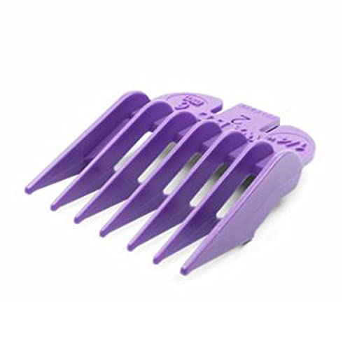 Wahl Professional Color Coded Comb Attachment #3124-703 - Purple #2 - 1/4" (6.0mm) - Great for Professional Stylists and Barbers