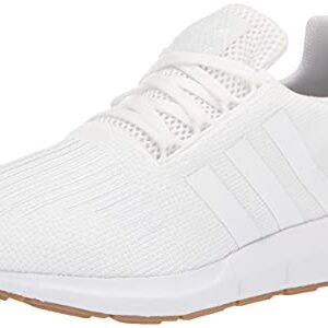 adidas Originals Men's Swift Running Shoe, White/White/Gum, 11