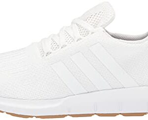 adidas Originals Men's Swift Running Shoe, White/White/Gum, 11