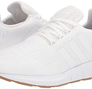 adidas Originals Men's Swift Running Shoe, White/White/Gum, 11