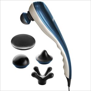 wahl deep tissue long handle percussion massager – handheld therapy with variable intensity to relieve pain in the back, neck, shoulders, muscles, & legs for arthritis – model 4290-300