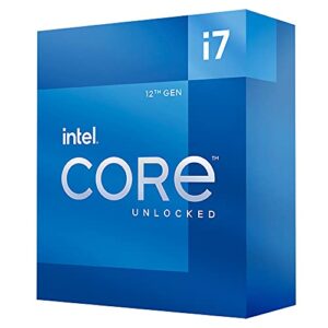 intel core i7-12700k desktop processor 12 (8p+4e) cores up to 5.0 ghz unlocked  lga1700 600 series chipset 125w