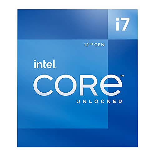 Intel Core i7-12700K Desktop Processor 12 (8P+4E) Cores up to 5.0 GHz Unlocked  LGA1700 600 Series Chipset 125W