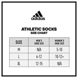 adidas womens Superlite Super No Show Socks (6-Pair), White/Cool Light Heather/Black, Medium