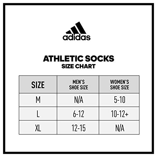 adidas womens Superlite Super No Show Socks (6-Pair), White/Cool Light Heather/Black, Medium