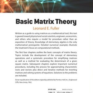 Basic Matrix Theory (Dover Books on Mathematics)