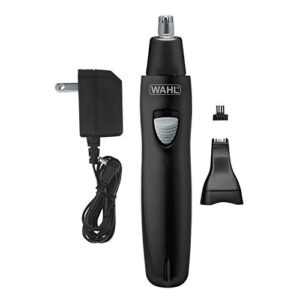 wahl groomsman rechargeable personal pen trimmer & detailer for hygienic grooming with rinsable, interchangeable heads for eyebrows, neckline, nose, ears, & other detailing – model 3023284