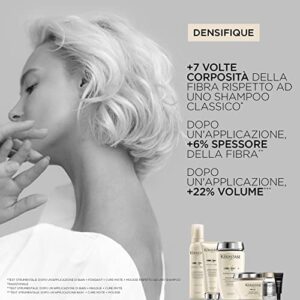 KERASTASE Densifique Densité Shampoo | Thickening & Strengthening Shampoo | Removes Build-Up & Adds Shine | With Hyaluronic Acid | For Fine, Thin & Thinning Hair | 8.5 Fl Oz