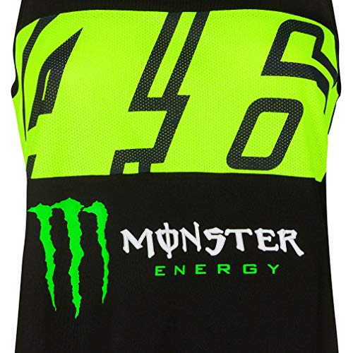 Valentino Rossi Tank Top Dual 46 Monster Energy XS,Black,Woman