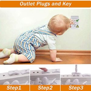 Baby Safety Kit, 58 Packs Baby Proofing Essentials Kit Child Safety Appliance with Cabinet Locks, Corner Guards and Outlet Covers - All-in-one Super Value Child Safety Kit