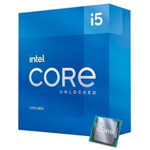 Intel® Core™ i5-11600K Desktop Processor 6 Cores up to 4.9 GHz Unlocked LGA1200 (Intel® 500 Series & Select 400 Series Chipset) 125W